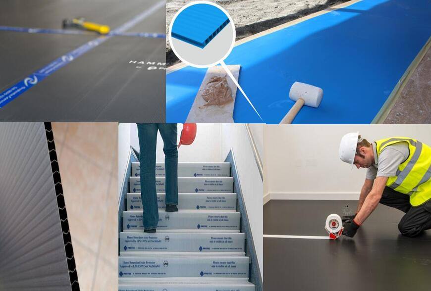 Black Polypropylene Corflute Floor Protection Sheet - Buy Corflute ...