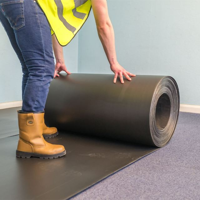 Black Fluted Polypropylene Correx Floor Protection Rolls, Buy Correx ...